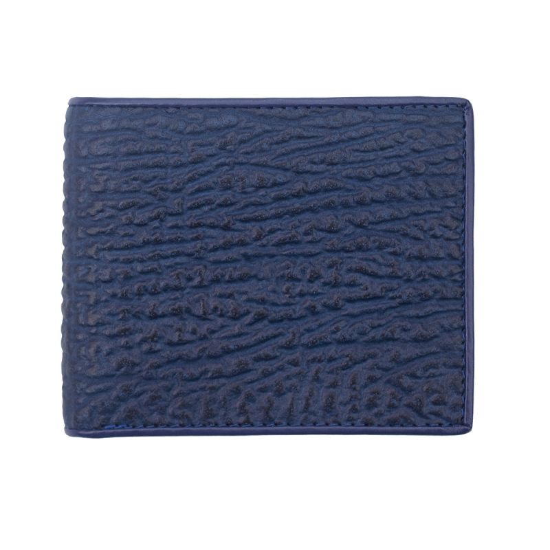 Blue Shark Skin Wallet | Mens Tough Trifold Wallet at Just4leather