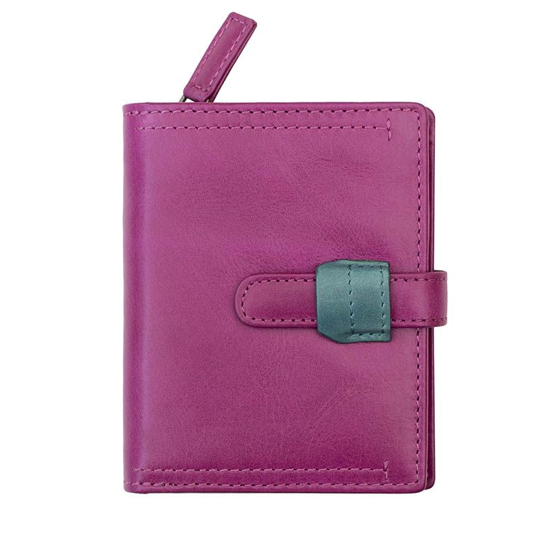 Prime Hide Orchard Small Trifold Leather Wallet Purse RFID Blocking